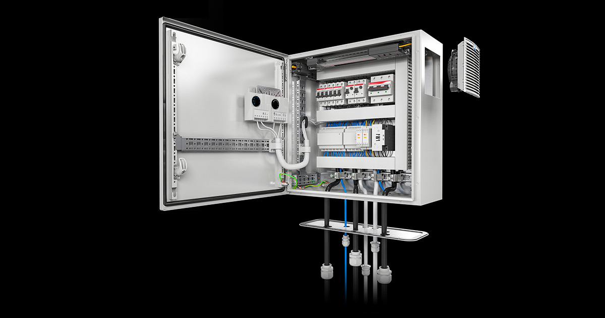 AX Kompakt-Schaltschrank mit System von Rittal