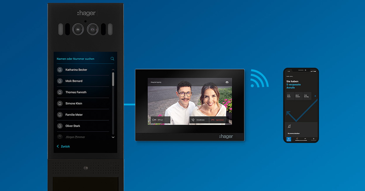 Hager intercom – digitalen Welt der Türkommunikation