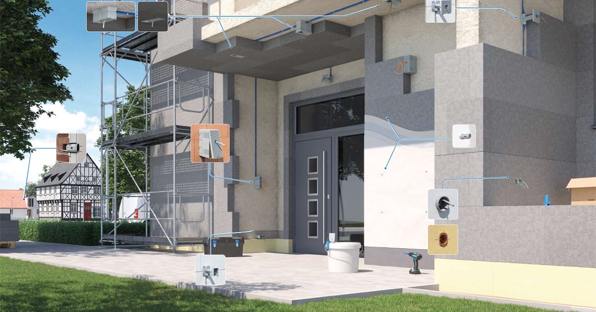 Installationslösungen in WDVS - KAISER