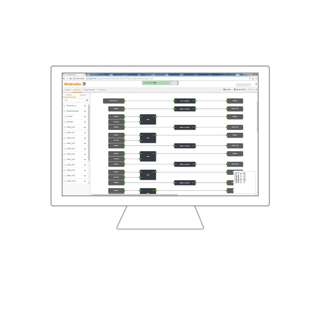 Anwendungen flexibel automatisieren mit u-control 2000 von Weidmüller